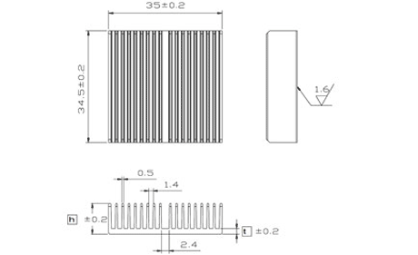 BGA Heat Sink H Series - EnzoTech